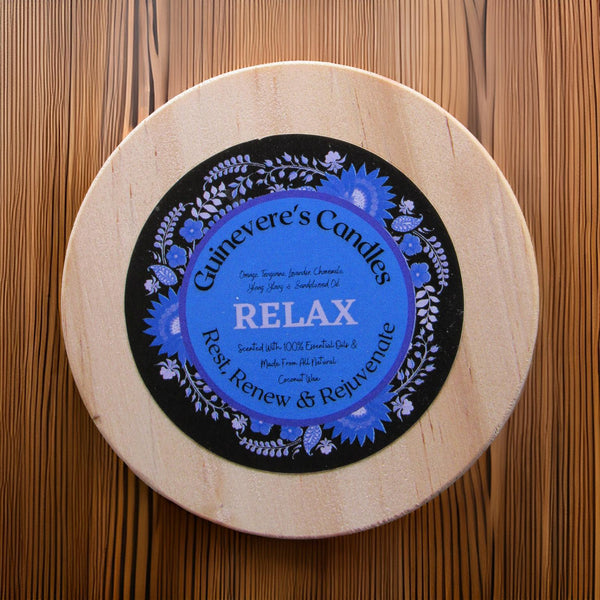 RELAX--REST, RENEW REJUVINATE JAR CANDLE – Guinevere's Candles